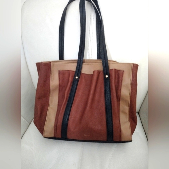 Relic | Bags | New Relic Large Brown And Tan Toteshoulder Bag | Poshmark